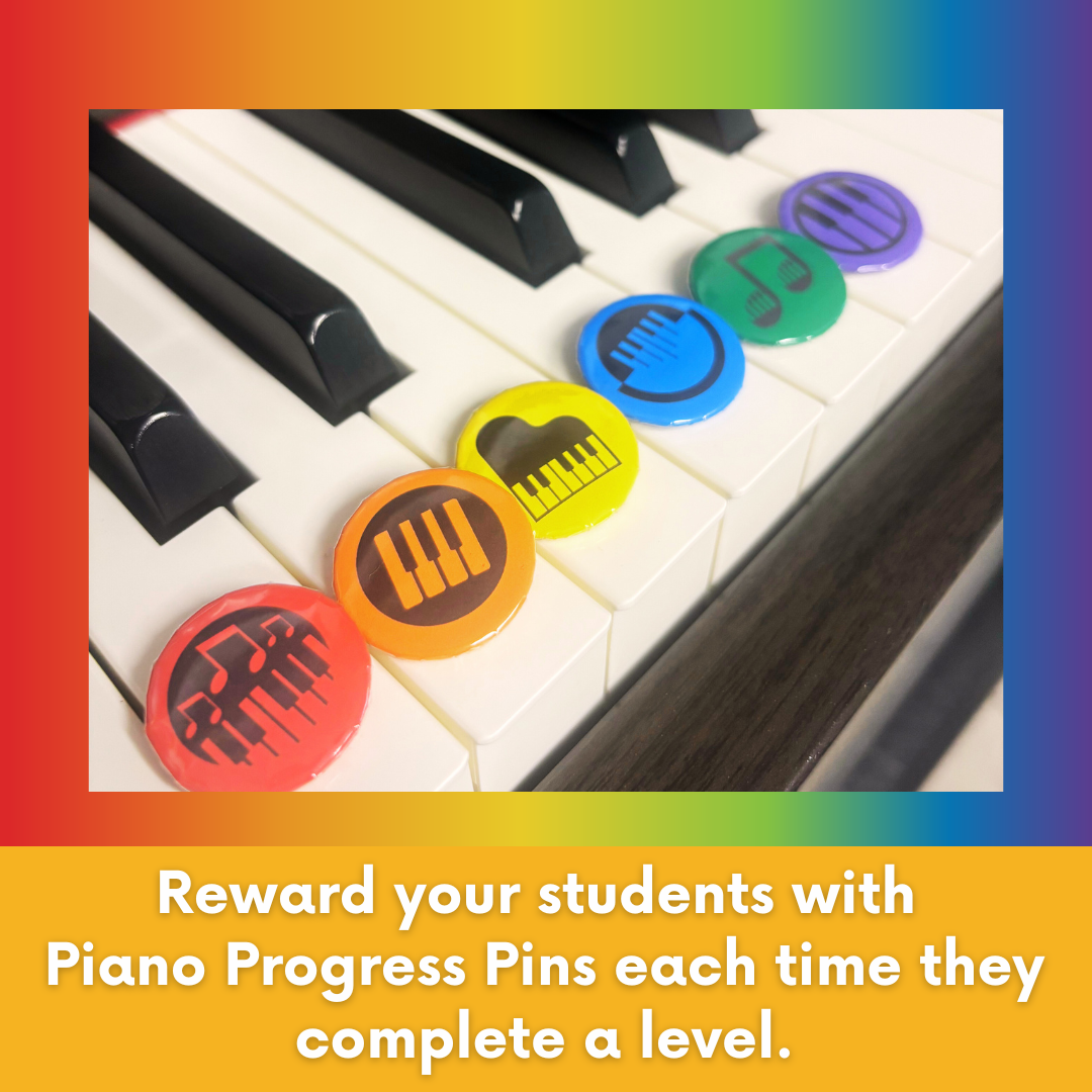 Piano Progress Pins: Piano Milestones Planner and Buttons – Very Piano
