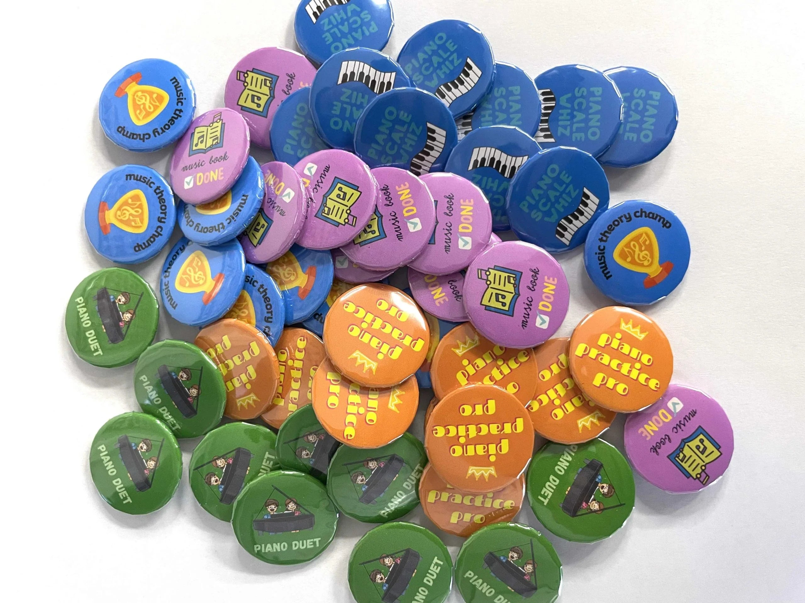 Piano Progress Pins – Very Piano